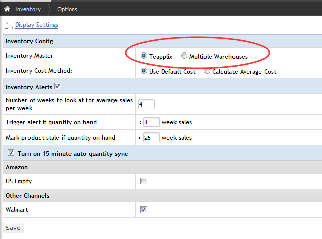 如何同步库存数量到平台 | Teapplix Help